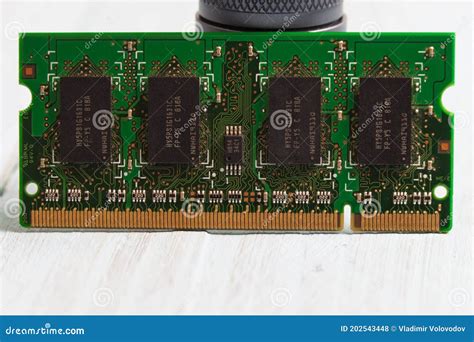 Used Laptop Memory Module So DIMM Close Up On A White Background Stock Photo Image Of Plate
