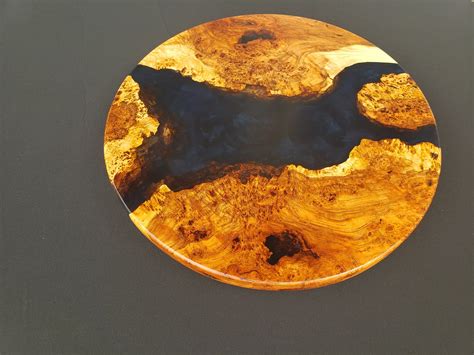 Cherry Burl Lazy Susan Vulcans Forge Mystic Wood Designs