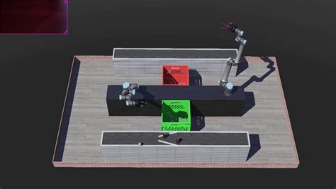 ur10e robot arms in webots placing cans in green basket youtube