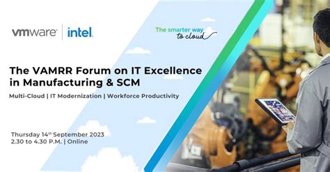 Roshan Shah On Linkedin Vmware And Intel Present The Vamrr Forum On It