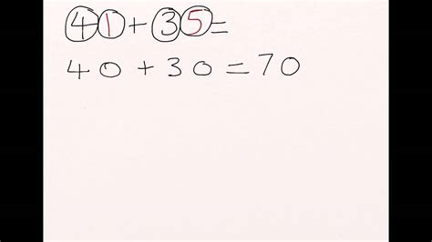 addition using partitioning youtube