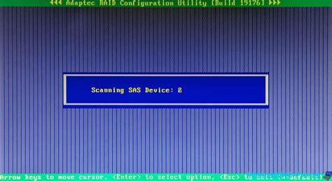 Presentation Of The Adaptec Configuration Utility Acu Of The Adaptec