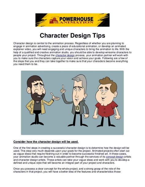 Character Design Tips