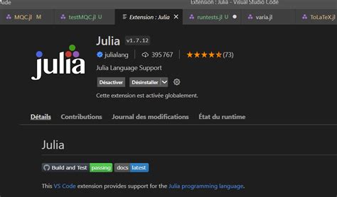 testing a different file than runtests jl package management julia