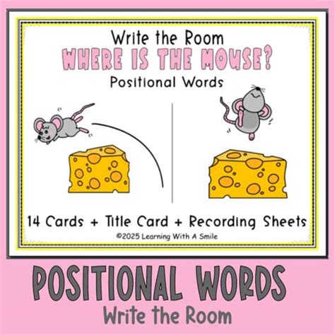 Mouse Positional Words Spatial Concepts Mouse Set 4 Prepositions