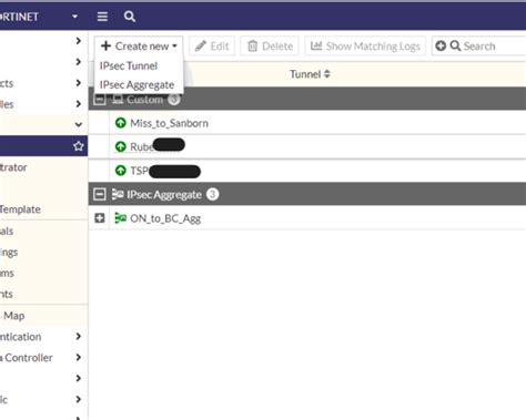 Technical Tip How To Create Aggregate Ipsec Tunne Fortinet Community
