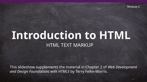 Module 2 Introduction To Html Chapter 2pptx Free Download