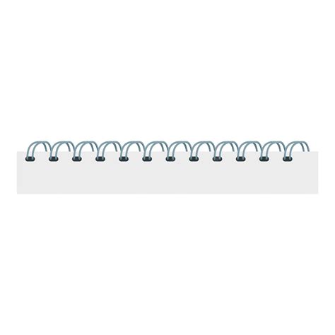 premium vector metal spiral binding wire comb or wire o binding on