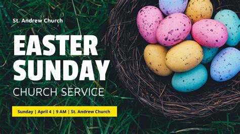 Free Easter Sunday Facebook Event Cover Template To Edit Online