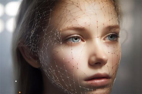 Premium Ai Image Persons Face Uses Of Computer Vision Technology To