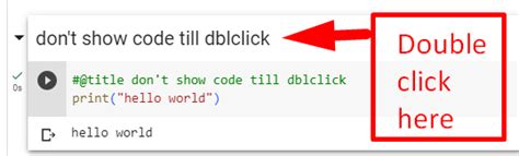 How Can I Hide Cell Contents In Google Colaboratory Stack Overflow