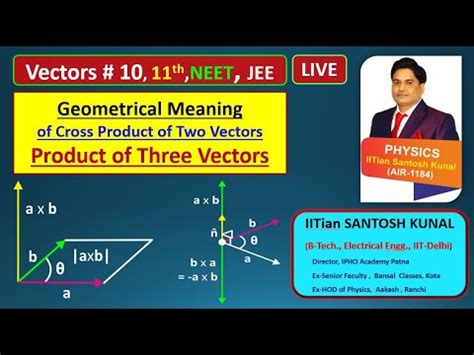 Vectors10 Geometrical Meanings Of Cross Product Product Of Three