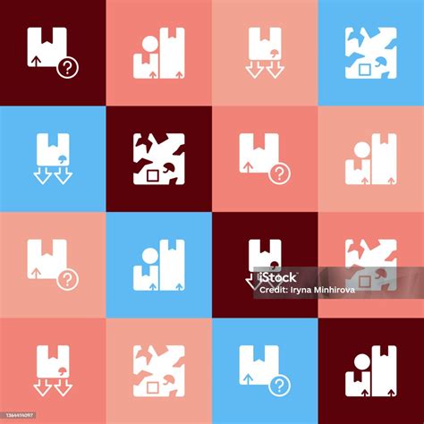 설정 팝 아트 판지 골판지 상자 교통 기호와 깨진 아이콘 골판지 벡터 깨짐에 대한 스톡 벡터 아트 및 기타 이미지 깨짐 판지상자 0명 Istock