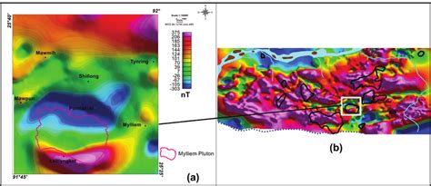 A Total Intensity Aeromagnetic Anomaly Map Showing The Response Of