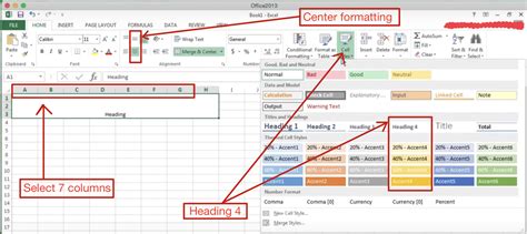 Solved Select The Seven Column Titles Apply Center Formatting And Then Course Hero
