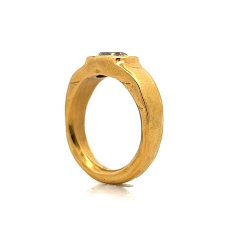 150 Minimalist Engagement Ring In 22k Yellow Gold Minimalist