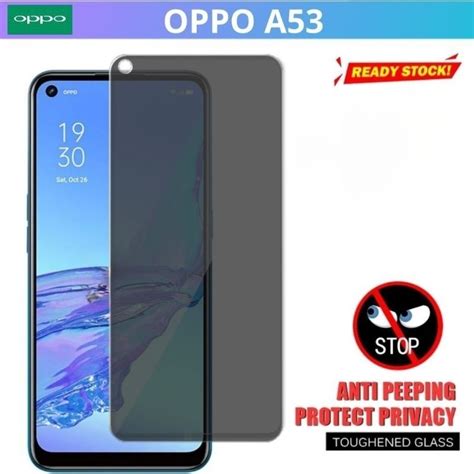 Jual Tempered Glass Anti Spy Oppo A36 A76 A96 A33 A53 2020
