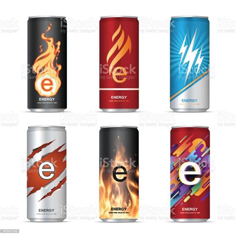 Desain Kaleng Minuman Energi Ilustrasi Stok Unduh Gambar Sekarang