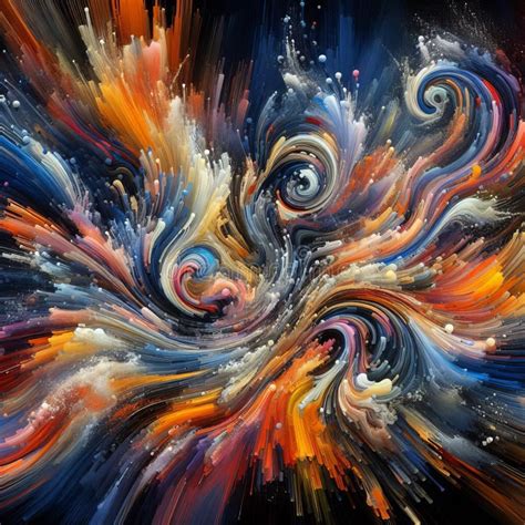 4 9 Abstract Expressionist Flow Dynamic Astract Splashes Of Col Stock Illustration