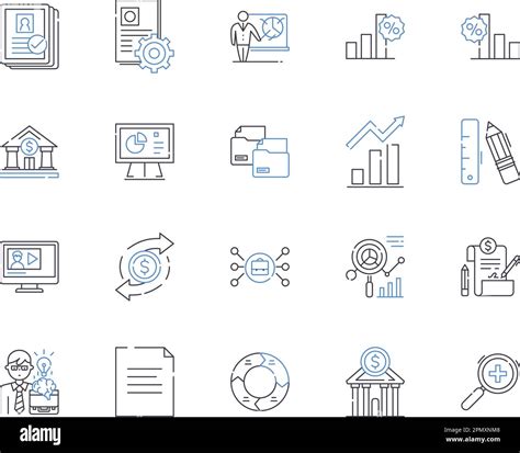 Business Audit Outline Icons Collection Audit Business Review Analysis Compliance