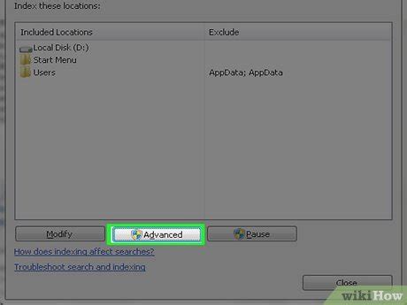 3 Ways To Add A Folder To The Windows 7 File Index WikiHow Tech