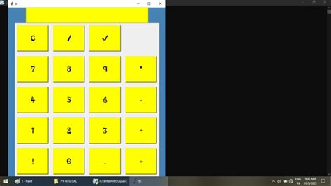 Python program to Basic New Tkinter Py-ntu Cal Using The Python ...