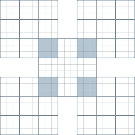 Blank Samurai Sudoku Grid — Print For Free With Escape Sudoku Blank Samurai Sudoku Grid — Print For Free With Escape Sudoku