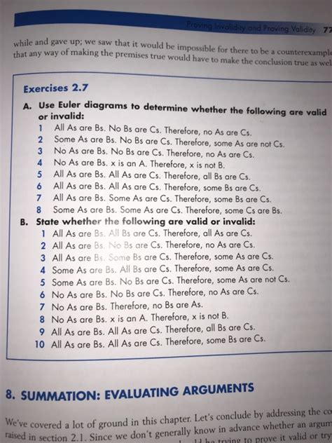 Solved Proving Invalidity And Proving Validity 77 Chile And