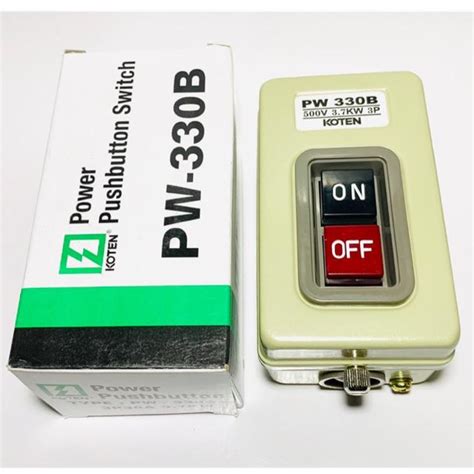 KOTEN POWER PUSH BUTTON SWITCH 3 Phase 10A | 15A | 30A | SK Electrical | Shopee Philippines