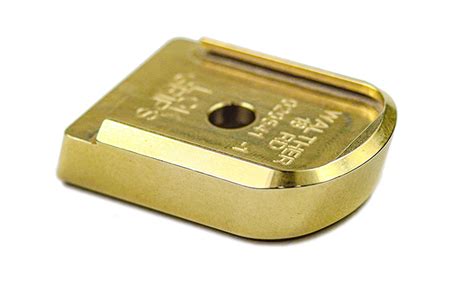 Walther Pdp Full Size Magazine Base Pads Brass 18rd 0 Lok Grips