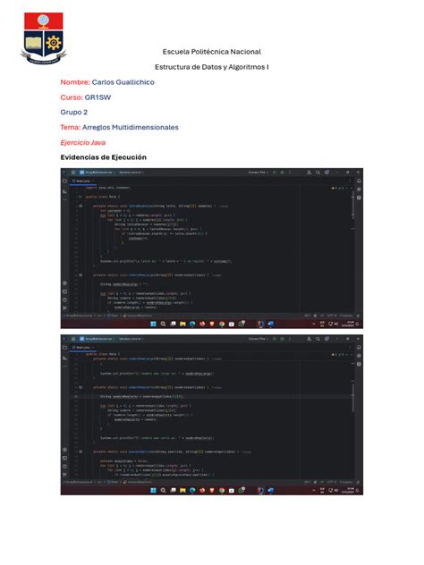 Ejercicio 4 Java Pdf Java Lenguaje De Programación Ciencias De