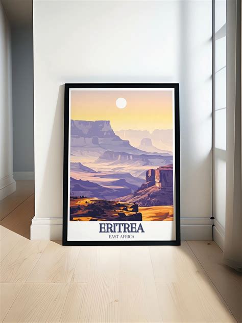 Eritrea Poster Eritrean Highlands Art Great Rift Valley Art Eritrea Wall Art Eritrea