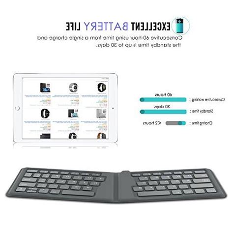 Moko Universal Foldable Keyboard Ultra Thin Portable Wireless Bluetooth