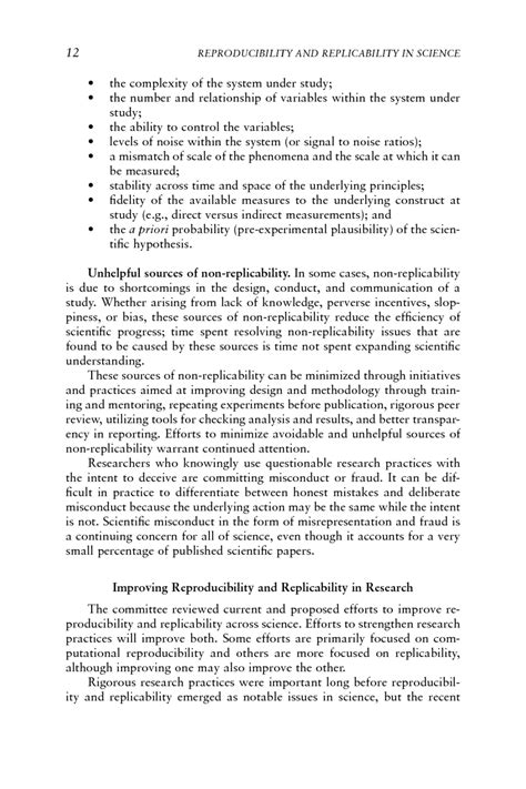 Summary Reproducibility And Replicability In Science The National Academies Press