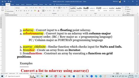 numpy in tamil from data science in tamil batch 2 day 06 youtube