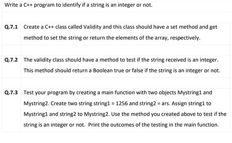 Solved Write A C Program To Identify If A String Is An Chegg