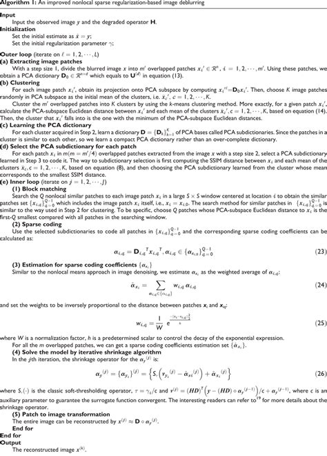an improved nonlocal sparse regularization based image deblurring