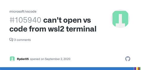 Cant Open Vs Code From Wsl2 Terminal · Issue 105940 · Microsoftvscode · Github