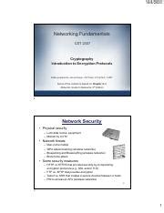 CHAPTER PROTOCOLS CRYPTOGRAPHY Pdf Networking Fundamentals CST Cryptography