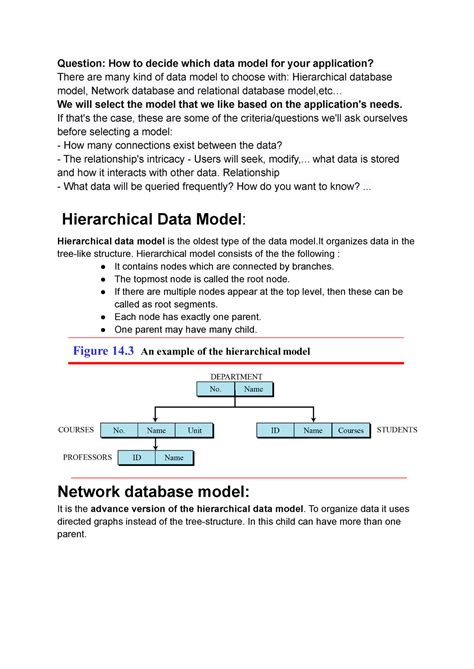 decide data modeling different models fpt question how to decide