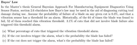 Solved In The Masters Thesis General Bayesian Approach For