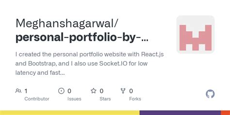 github meghanshagarwal personal portfolio by react app i created the personal portfolio