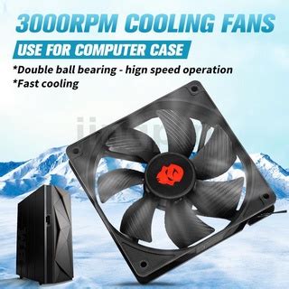 Rpm V Computer Cpu Coolers Pin Pc Computer Workstation Case Cooling Fan Mm Cooler