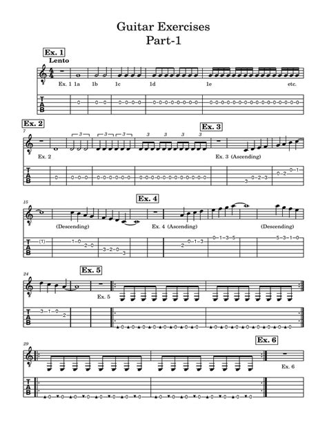 Guitar Exercise Series Part 1 Practice With Drums Pdf