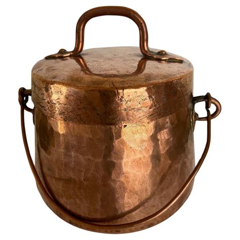 19th Century French Copper Cauldron Lid And Handle For Sale At 1stdibs