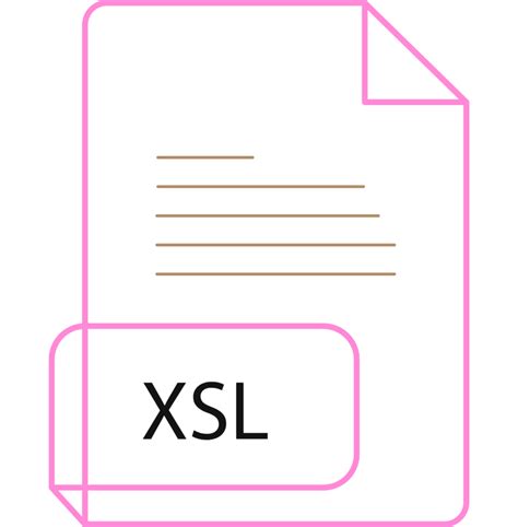 Xsl File Extension Icobn Crisp Corners Thick Outline 57325215 Png