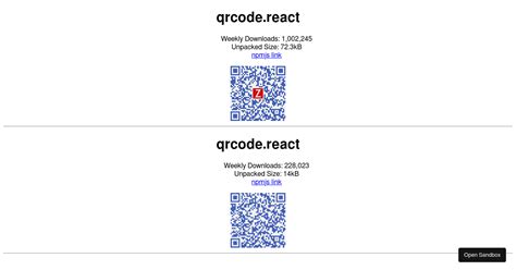 qr code react codesandbox