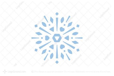 Snowflake Explosion Logo Abstract Logo Snowflakes Logo Design