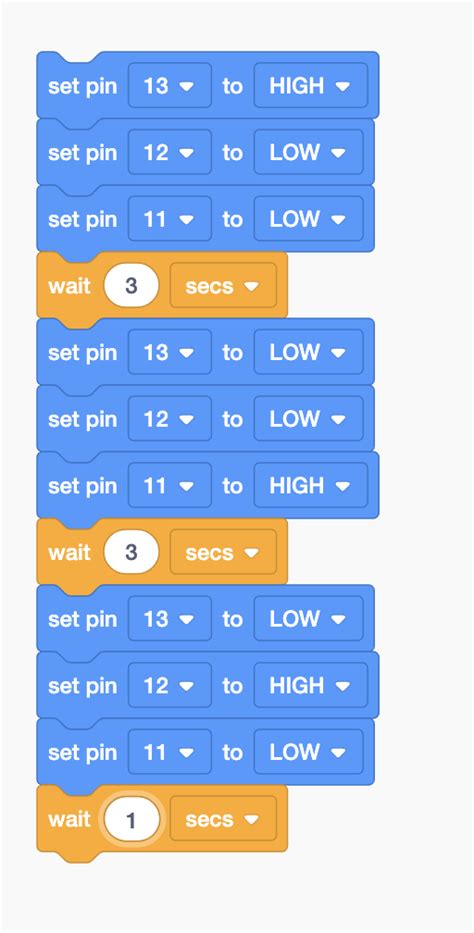 Code A Traffic Light In Tinkercad Codeblocks And Circuits 10 Steps