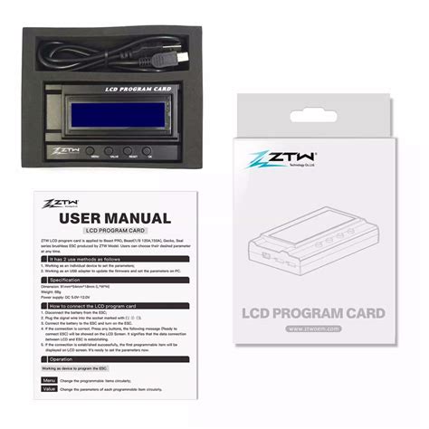 ZTW LCD Program Card RC Boat ESC Setting Card For Seal Series Gecko Series Beast Series Pro